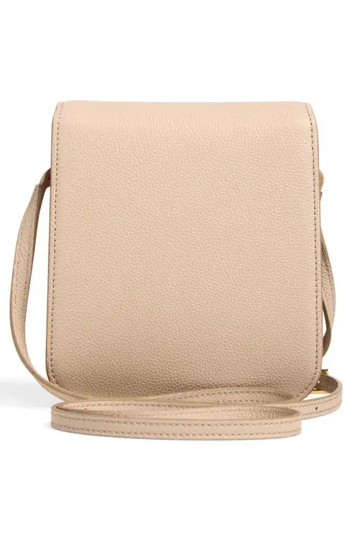 TOM FORD Mini Tara Grained Leather Crossbody Bag - Beige