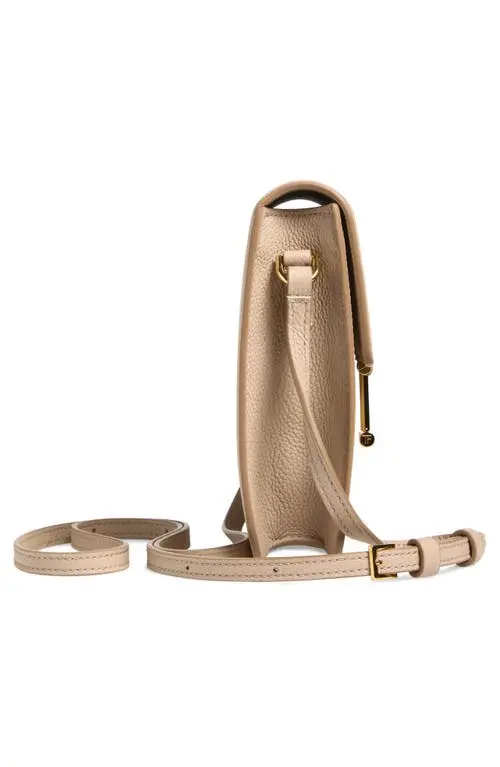 TOM FORD Mini Tara Grained Leather Crossbody Bag - Beige