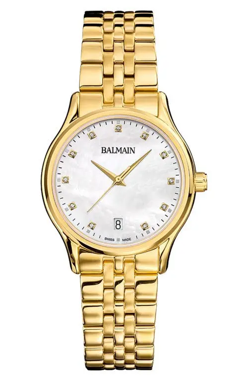 BALMAIN WATCHES Balmain Diamond Bracelet Watch - Yellow Gold