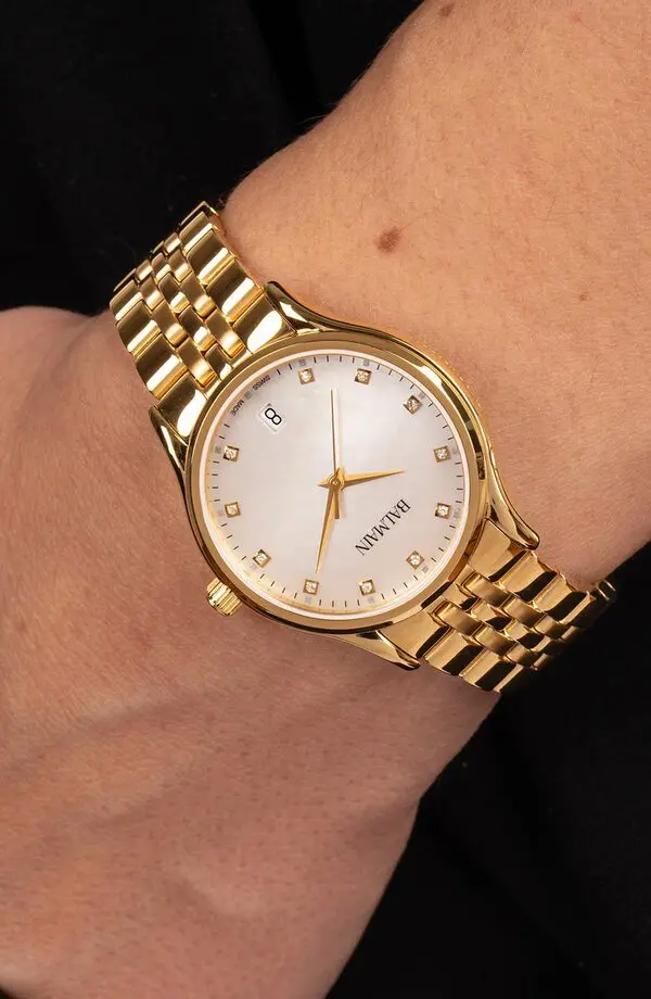 Balmain Watches Balmain Diamond Bracelet Watch Yellow Gold