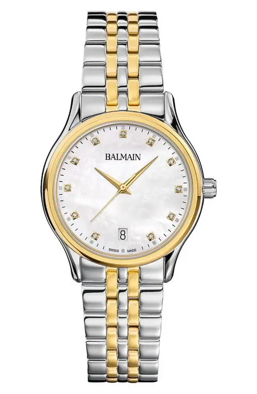 BALMAIN WATCHES Balmain Beleganza Diamond Bracelet Watch - Stainless Steel/yellow Gold