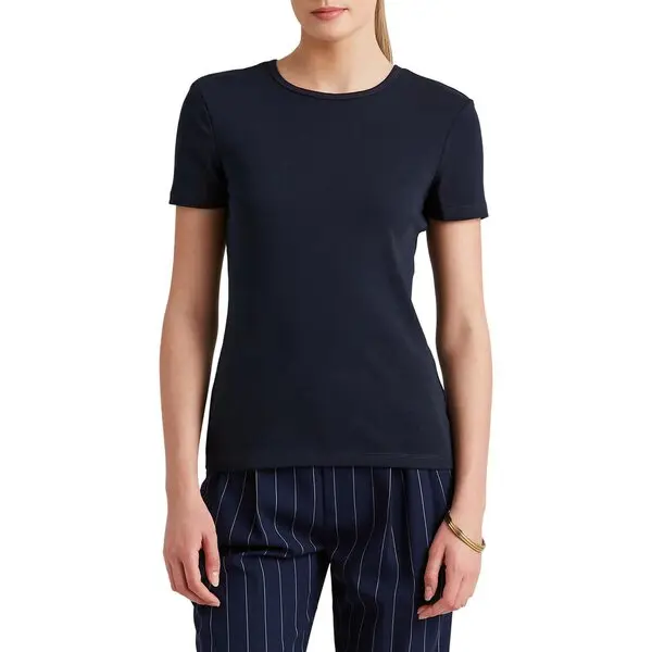 Ralph Lauren Cotton Blend T-shirt - Lauren Navy