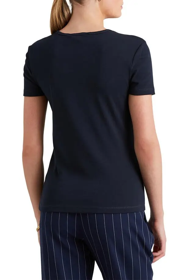 Ralph Lauren Cotton Blend T-shirt - Lauren Navy