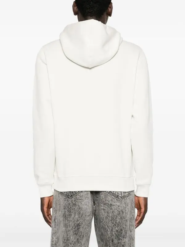 Calvin Klein Logo-embroidered Hoodie - White