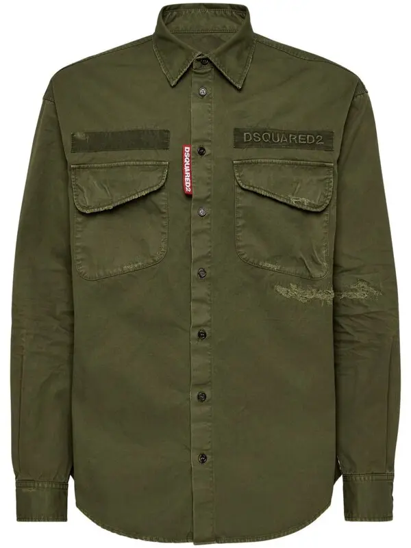 Dsquared2 Ranger Logo-embroidered Shirt