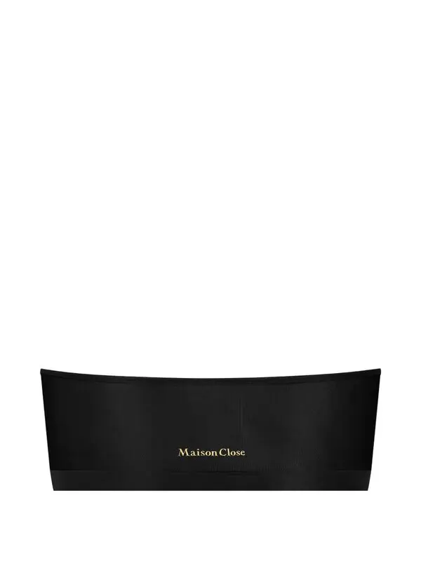 MAISON CLOSE Double Sens Bandeau Bra - Black