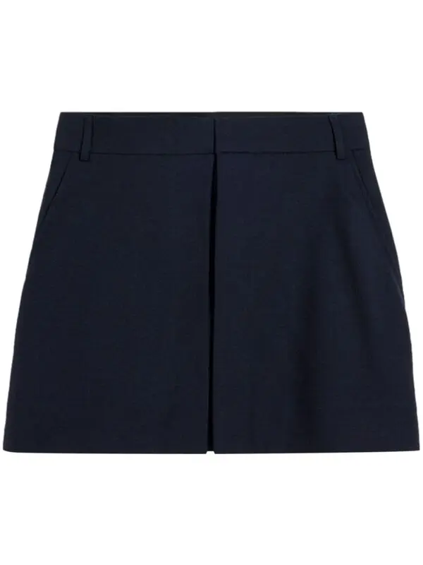 AMI Paris Panelled Mini Skirt - Blue