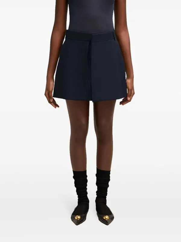 AMI Paris Panelled Mini Skirt - Blue