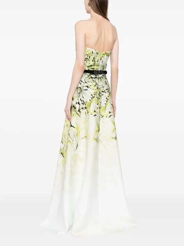 SAIID KOBEISY Floral-print Gown
