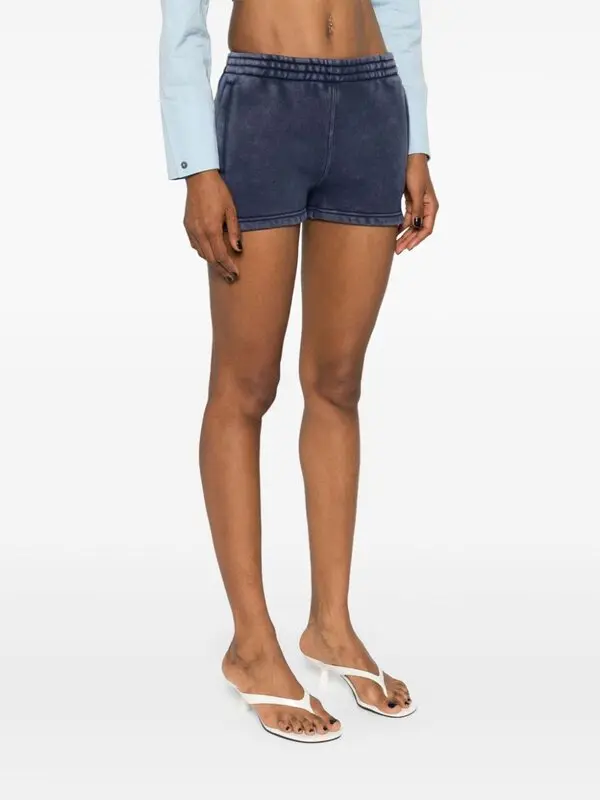 Alexander Wang Embossed-logo Track Shorts