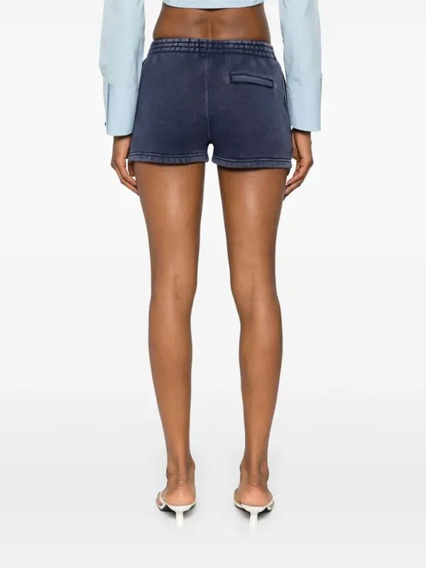 Alexander Wang Embossed-logo Track Shorts