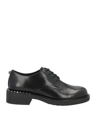 Ash Leather Derby Shoes With Stud Detailing