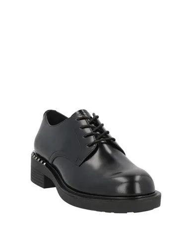 Ash Leather Derby Shoes With Stud Detailing
