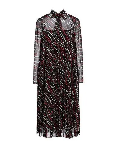 Red Valentino Pleated Midi Shirt Dress