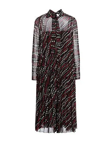 Red Valentino Pleated Midi Shirt Dress