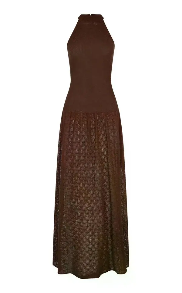 Escvdo Cayo Cotton Knit Maxi Dress