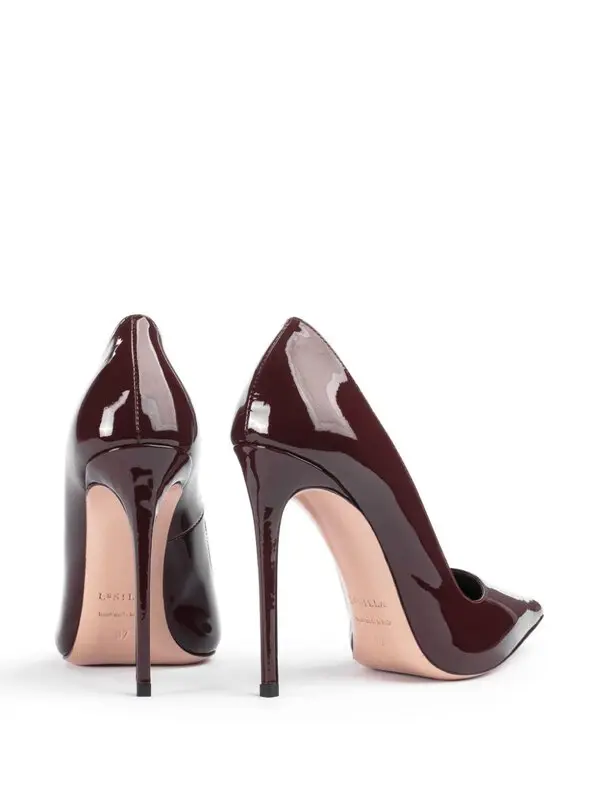 LE SILLA Eva 120mm Patent Leather Pumps - Brown