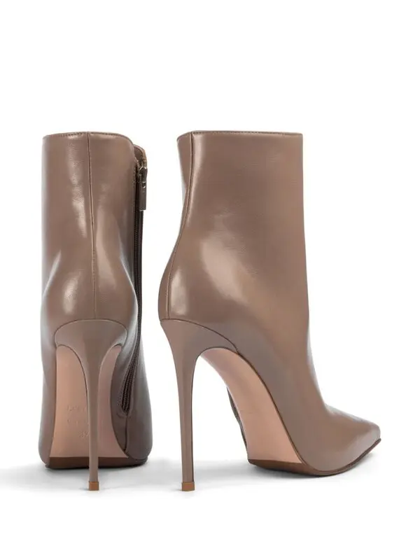 LE SILLA Eva 120mm Leather Ankle Boots - Brown