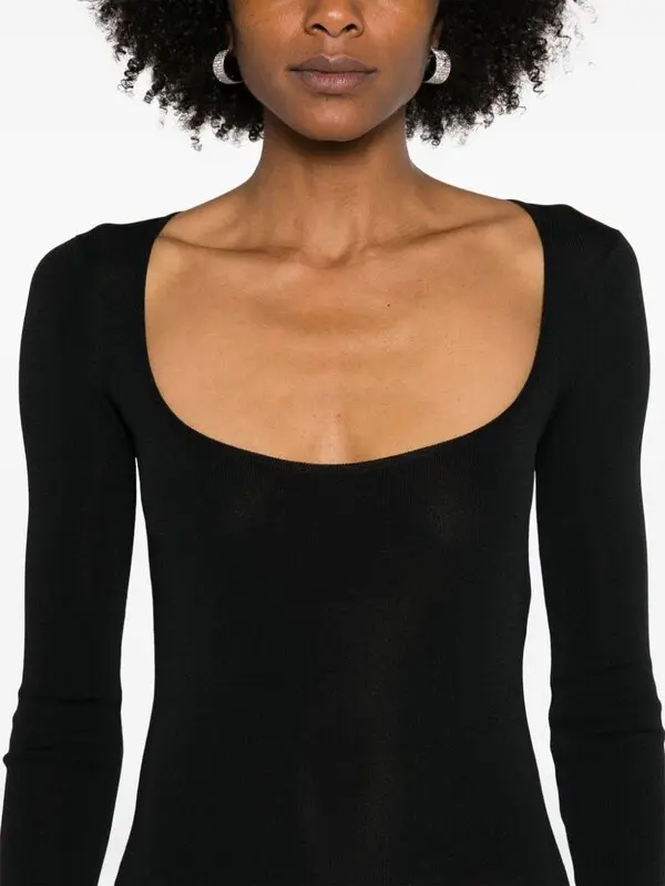 ANA RADU Knitted Maxi Dress - Black