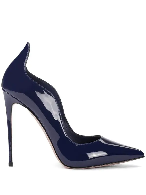 LE SILLA Ivy 120mm Patent-leather Pumps - Blue