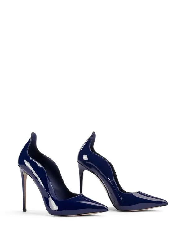 LE SILLA Ivy 120mm Patent-leather Pumps - Blue