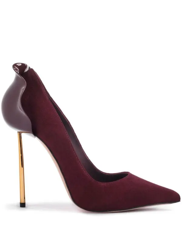LE SILLA Petalo 120mm Leather Pumps - Red