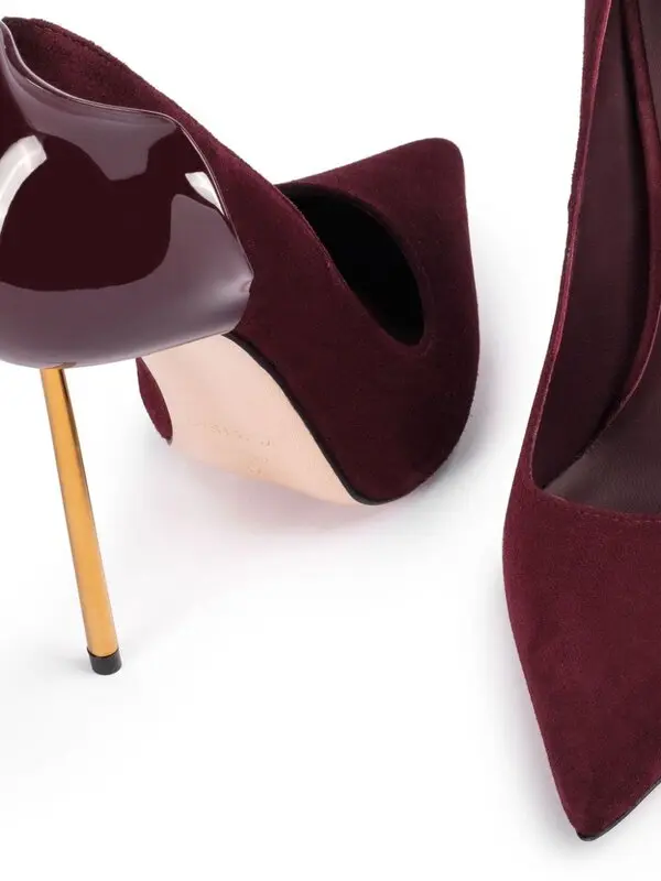 LE SILLA Petalo 120mm Leather Pumps - Red