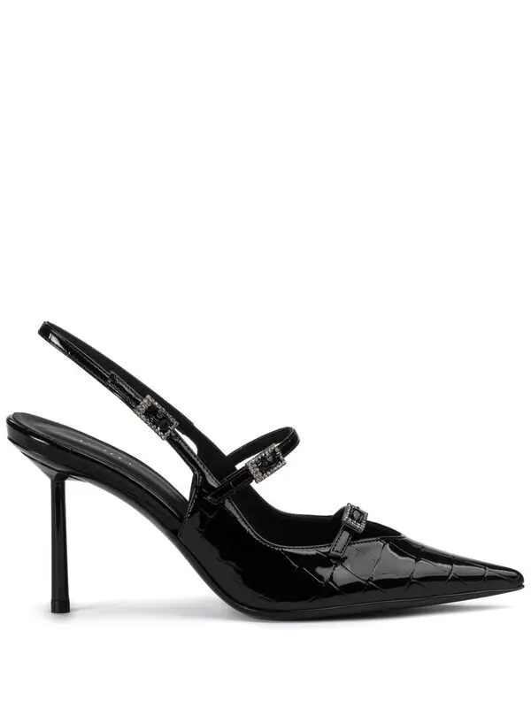LE SILLA Morgana 80mm Leather Pumps - Black