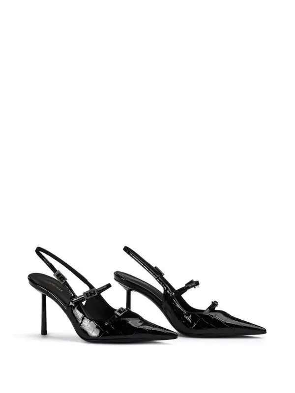 LE SILLA Morgana 80mm Leather Pumps - Black