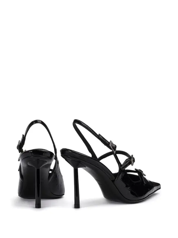 LE SILLA Morgana 80mm Leather Pumps - Black