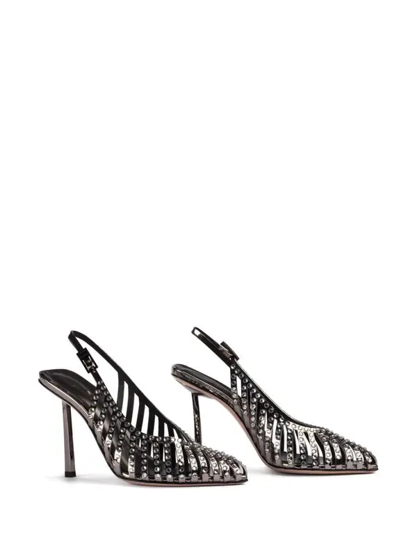 LE SILLA Crystal-embellished Cage Pumps