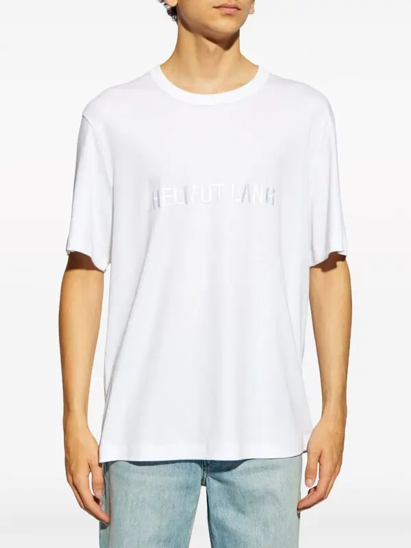 Helmut Lang Logo-embroidered Cotton T-shirt