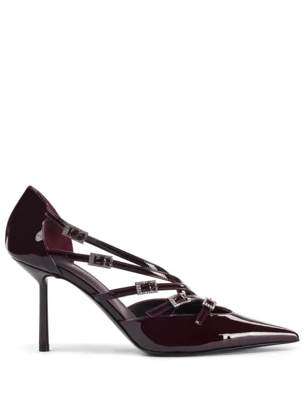 LE SILLA Scarlet 100mm Leather Pumps - Red