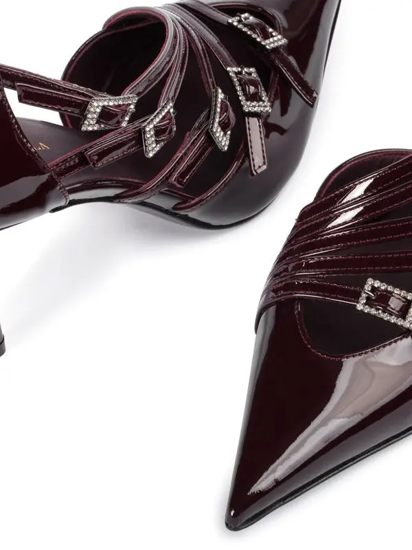 LE SILLA Scarlet 100mm Leather Pumps - Red