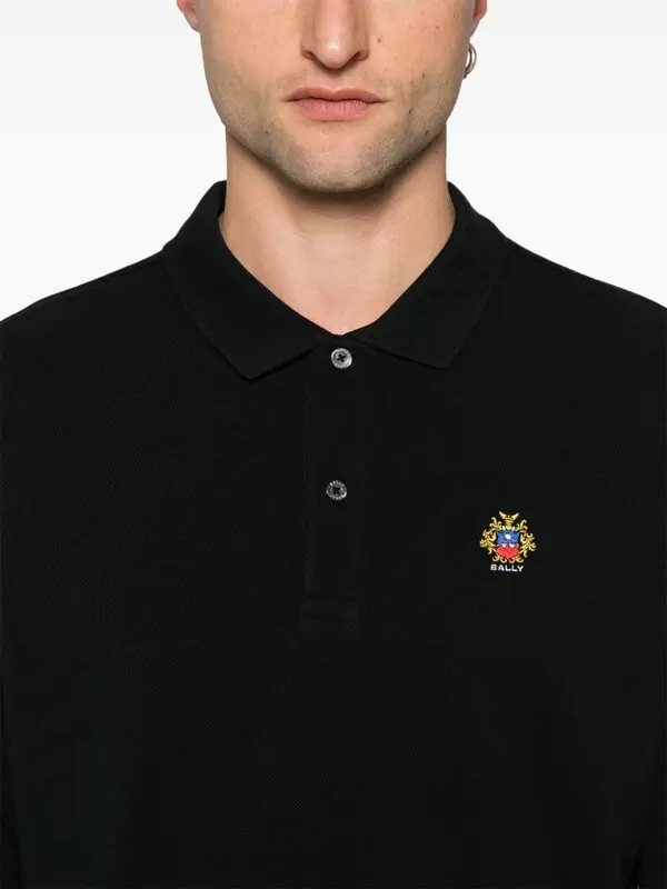 Bally Logo-embroidered Organic Cotton Polo Shirt
