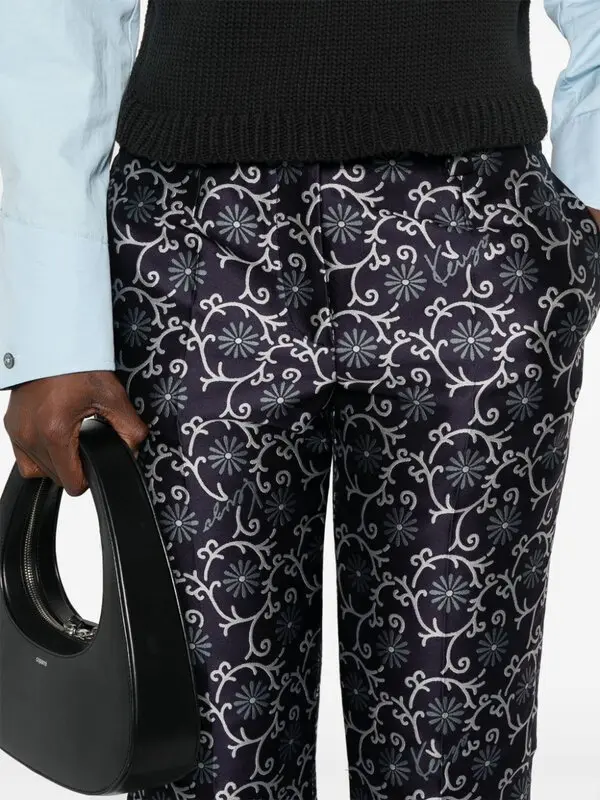 Kenzo Marguerite Jacquard Cropped Trousers