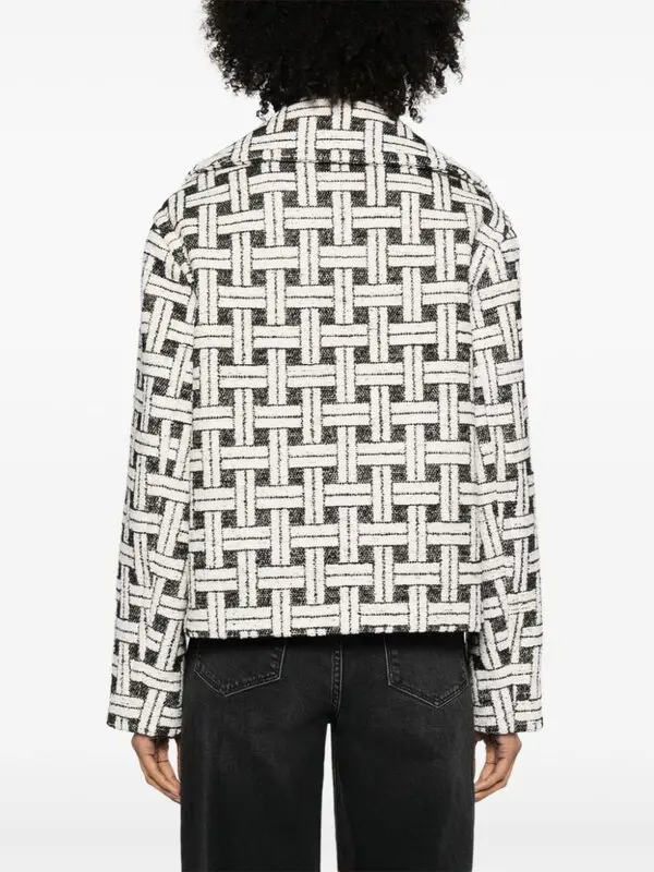 Kenzo Check-pattern Double-breasted Jacket