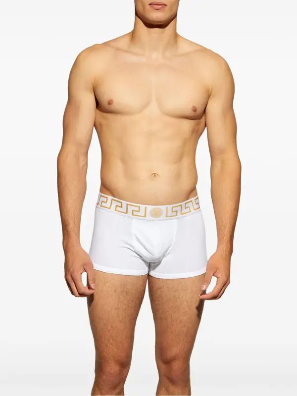 Versace Greca Stretch-cotton Boxers