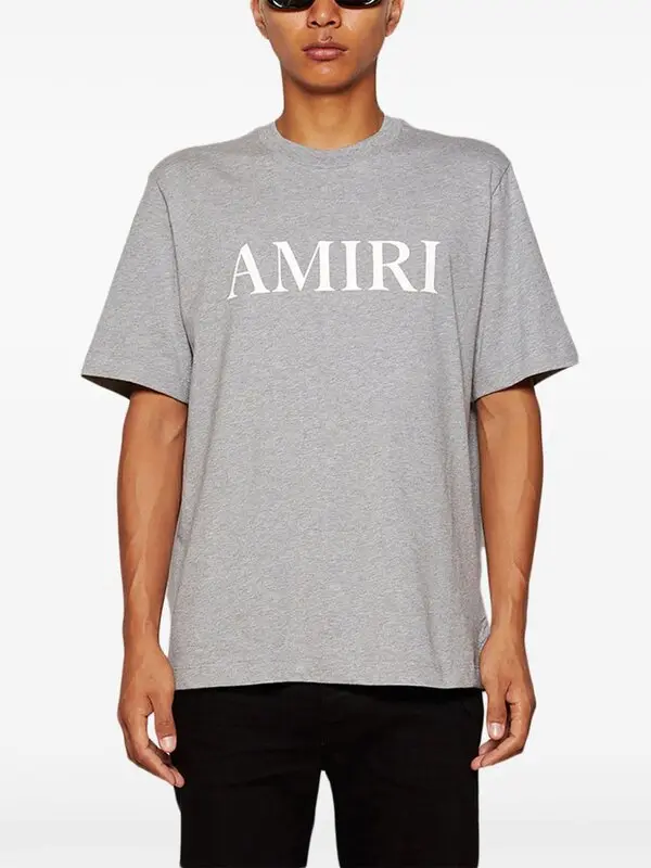 Amiri Core Logo-print Cotton T-shirt - Grey