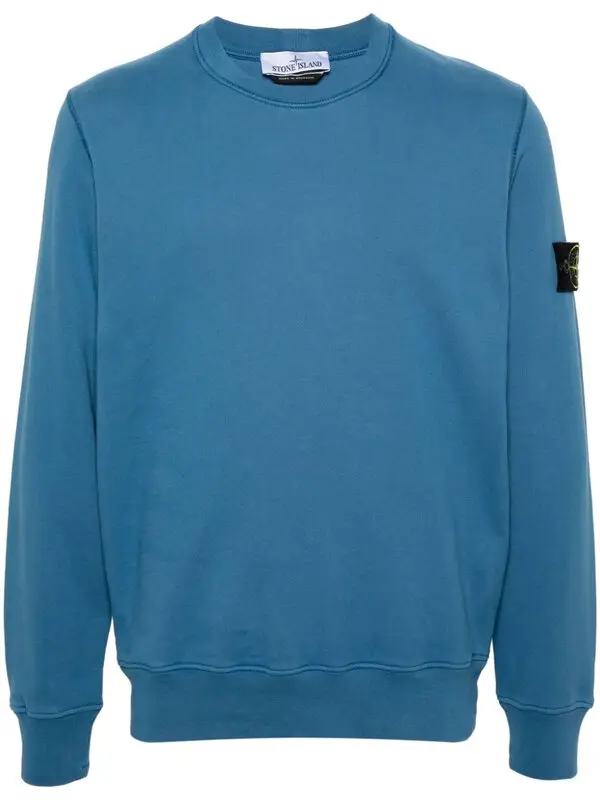 Stone Island Compass-badge Cotton Sweatshirt