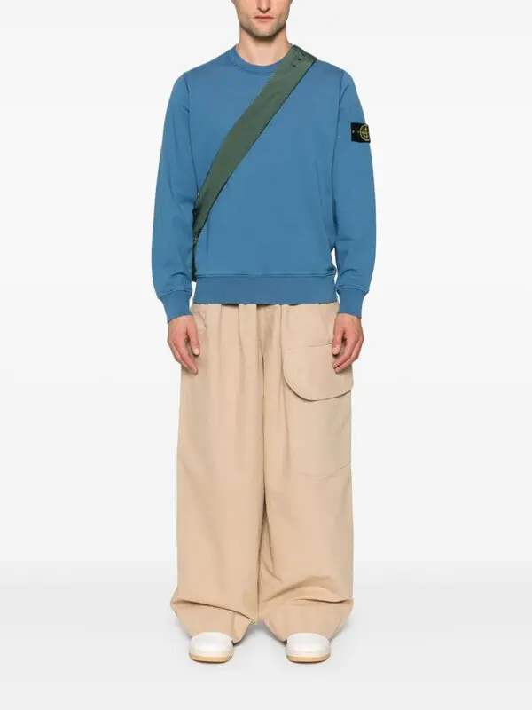 Stone Island Compass-badge Cotton Sweatshirt