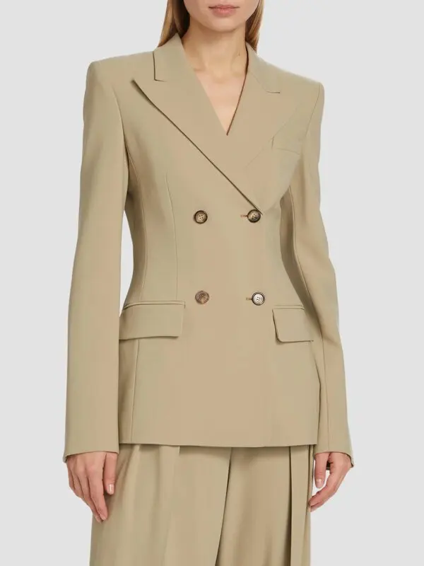 Michael Kors Georgina Wool Double-breasted Blazer