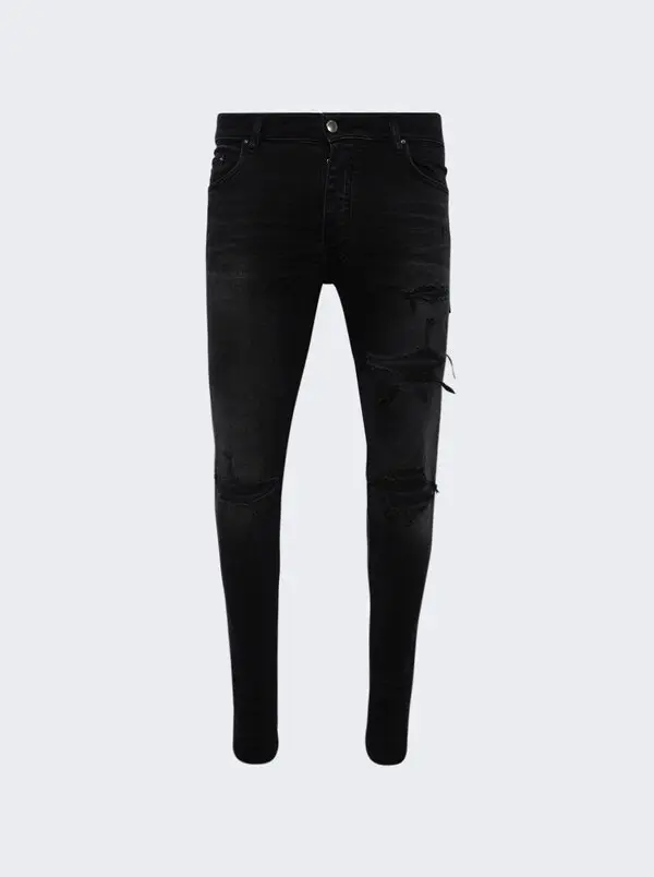 Amiri Ma Varsity Repair Jeans - Vintage Black