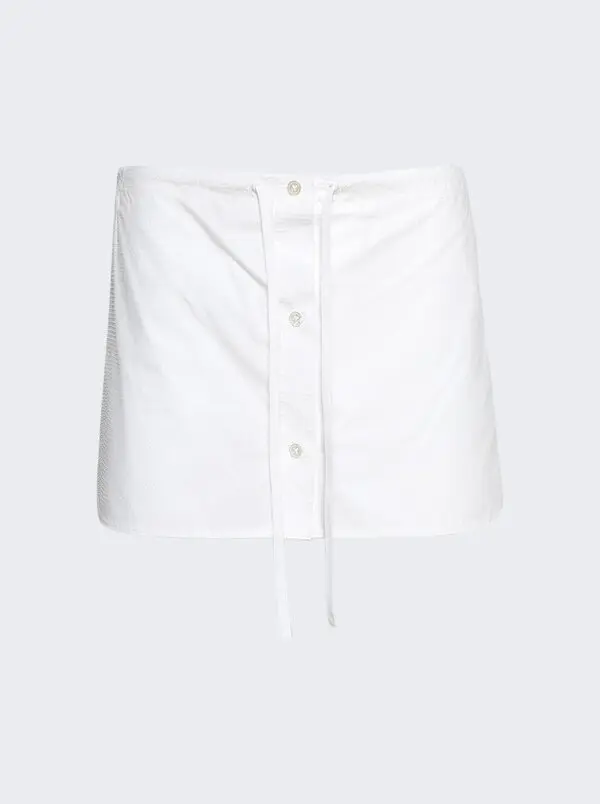 Alexander Wang Drawstring Mini Skort - White