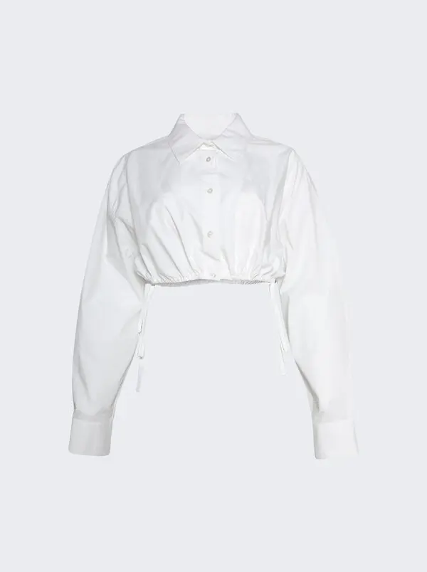 Alexander Wang Cropped Drawstring Blouse