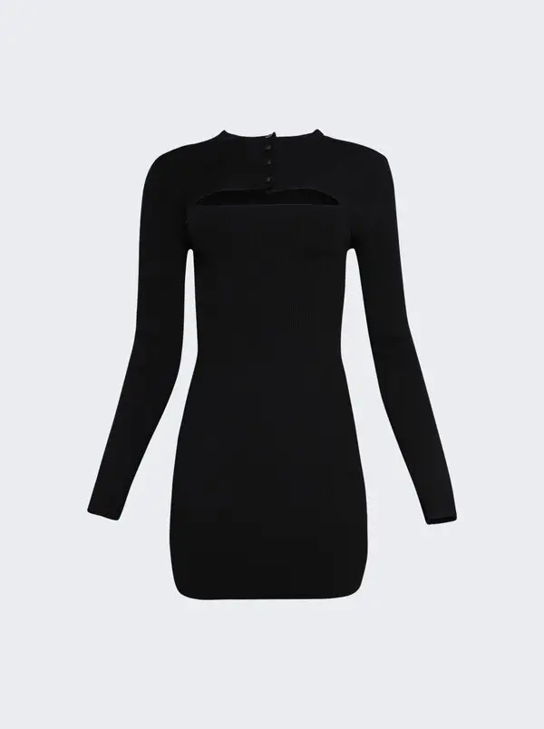Alexander Wang Cropped Cardigan Twinset Dress - Black