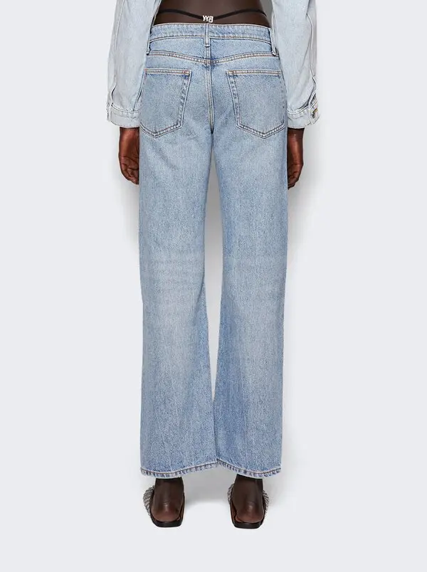 Alexander Wang Pre-styled Logo Thong Jeans