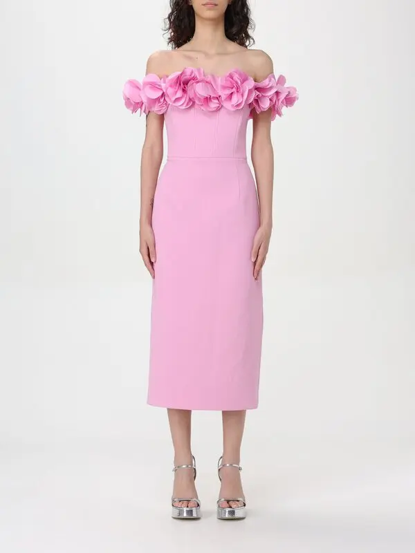 Rebecca Vallance Off-The-Shoulder Dress In Pink - 41% Off