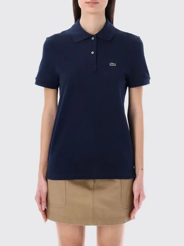 Lacoste Cotton Polo Shirt With Logo - Blue