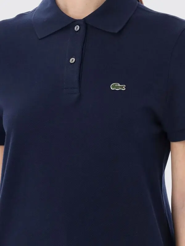 Lacoste Cotton Polo Shirt With Logo - Blue